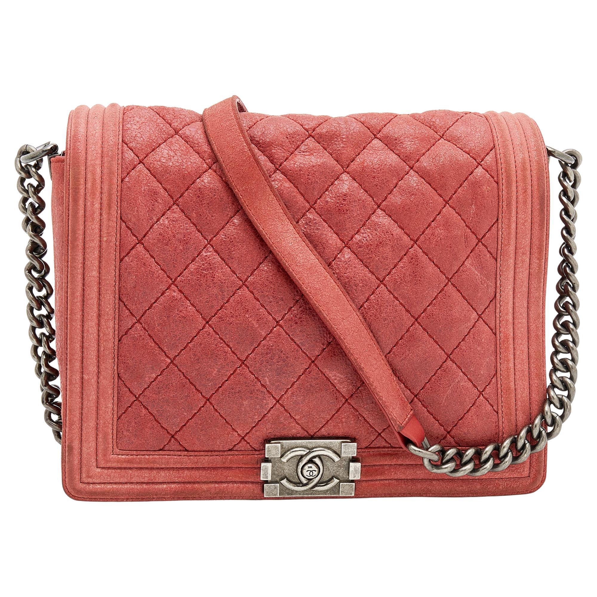 Chanel Pink Python Rectangular Mini Classic Flap Bag For Sale at ...