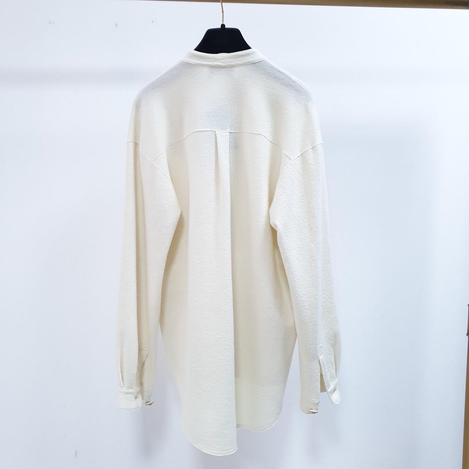 Chanel Salzburg Ivory Tunic Blouse Top at 1stDibs