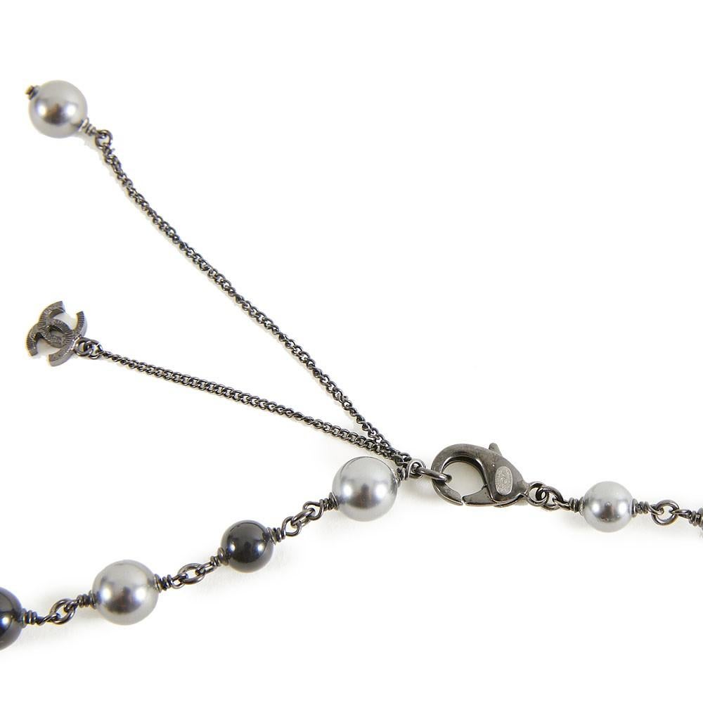 Chanel Sautoir Molten Glass Pearl CC Charm at 1stDibs | molten charm ...