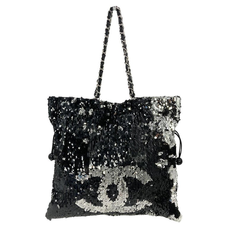 Chanel Sequin Summer Nights Drawstring Tote Bag at 1stDibs