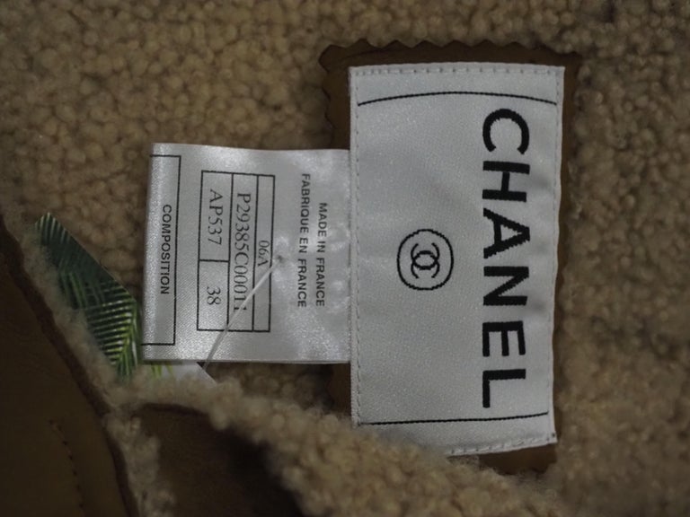 Chanel sheepskin jacket at 1stDibs