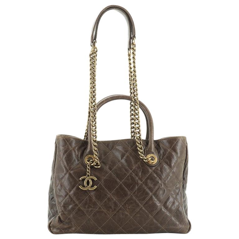 Chanel Shiva Tote Quilted Caviar Medium at 1stDibs