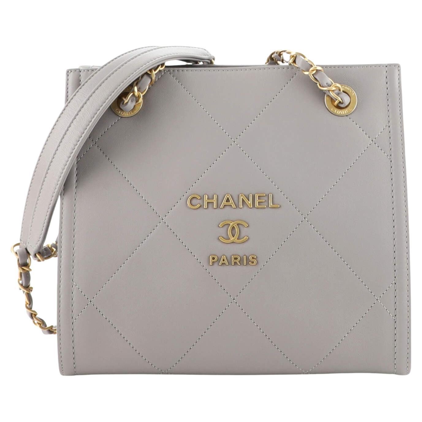 Chanel Shopper Bag Quilted Giant Calfskin Mini at 1stDibs