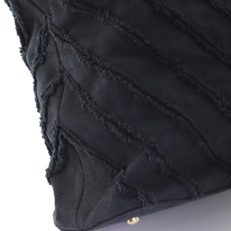 Chanel Shopping Tote Chevron Canvas Patchwork Large at 1stDibs