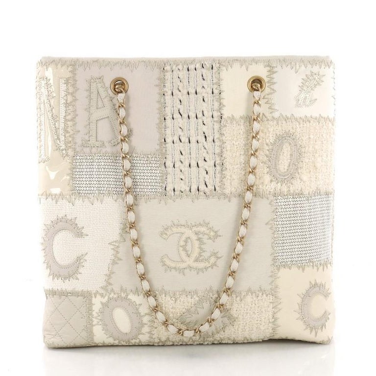Chanel Shopping Tote Mixed Media Patchwork Small at 1stDibs