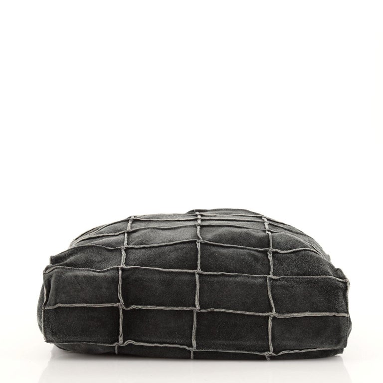 Chanel Shoulder Bag Suede Patchwork Medium at 1stDibs