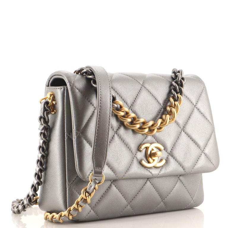 Chanel Side Note Flap Bag Quilted Lambskin Small at 1stDibs | chanel ...