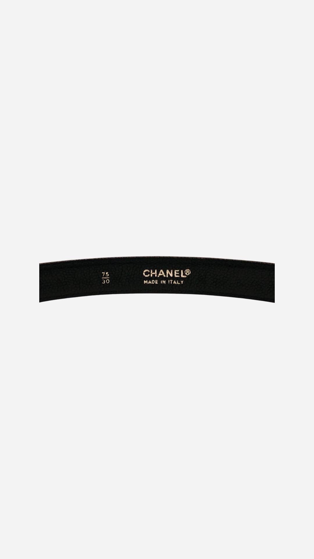 Chanel Silver CC Logo Caviar Belt For Sale at 1stDibs | cc belt, chanel ...