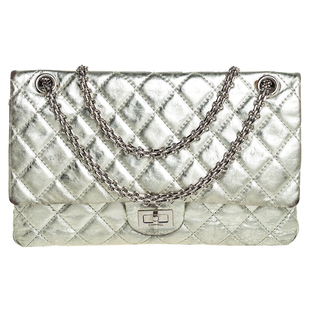 Chanel silver quilted leather 2.25 REISSUE LIMITED EDITION Flap ...