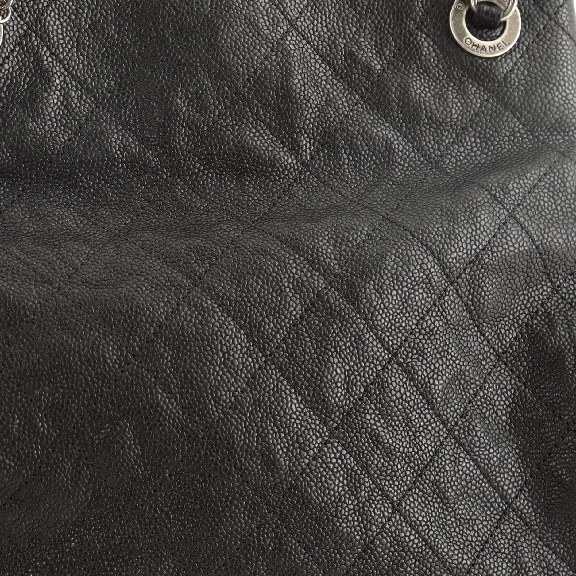 Chanel Simply CC Tote Quilted Caviar Small at 1stDibs