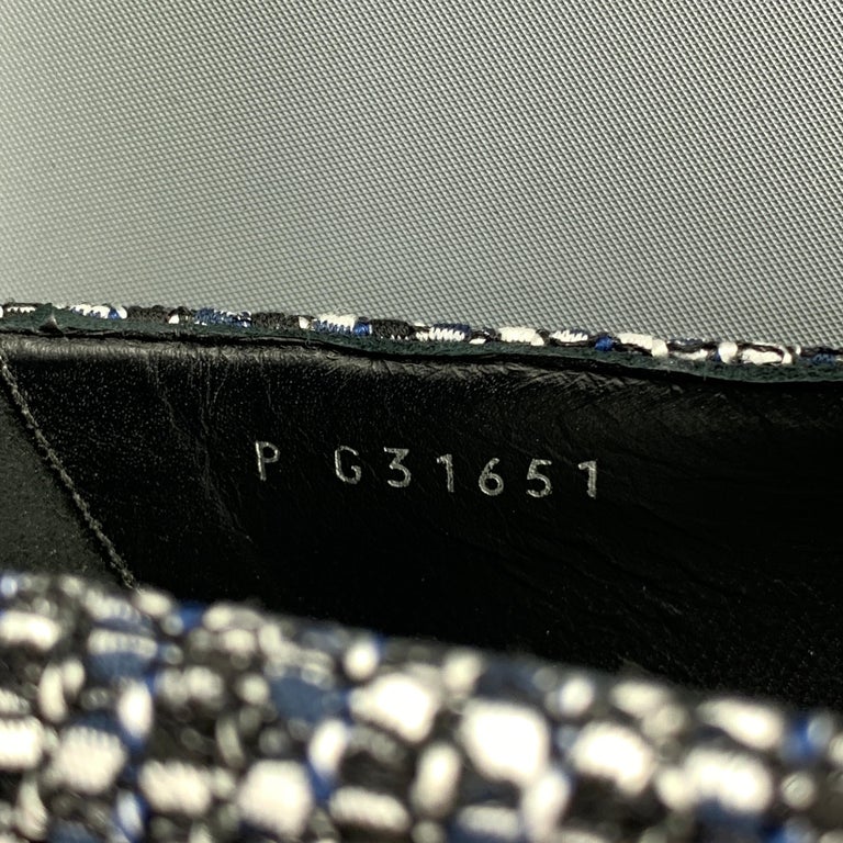 CHANEL Size 10.5 Grey Tweed Loafer Flats at 1stDibs | chanel tweed loafers