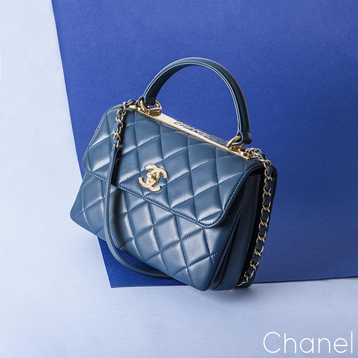 Chanel Small Blue Trendy CC Flap Bag at 1stDibs | chanel trendy cc blue ...