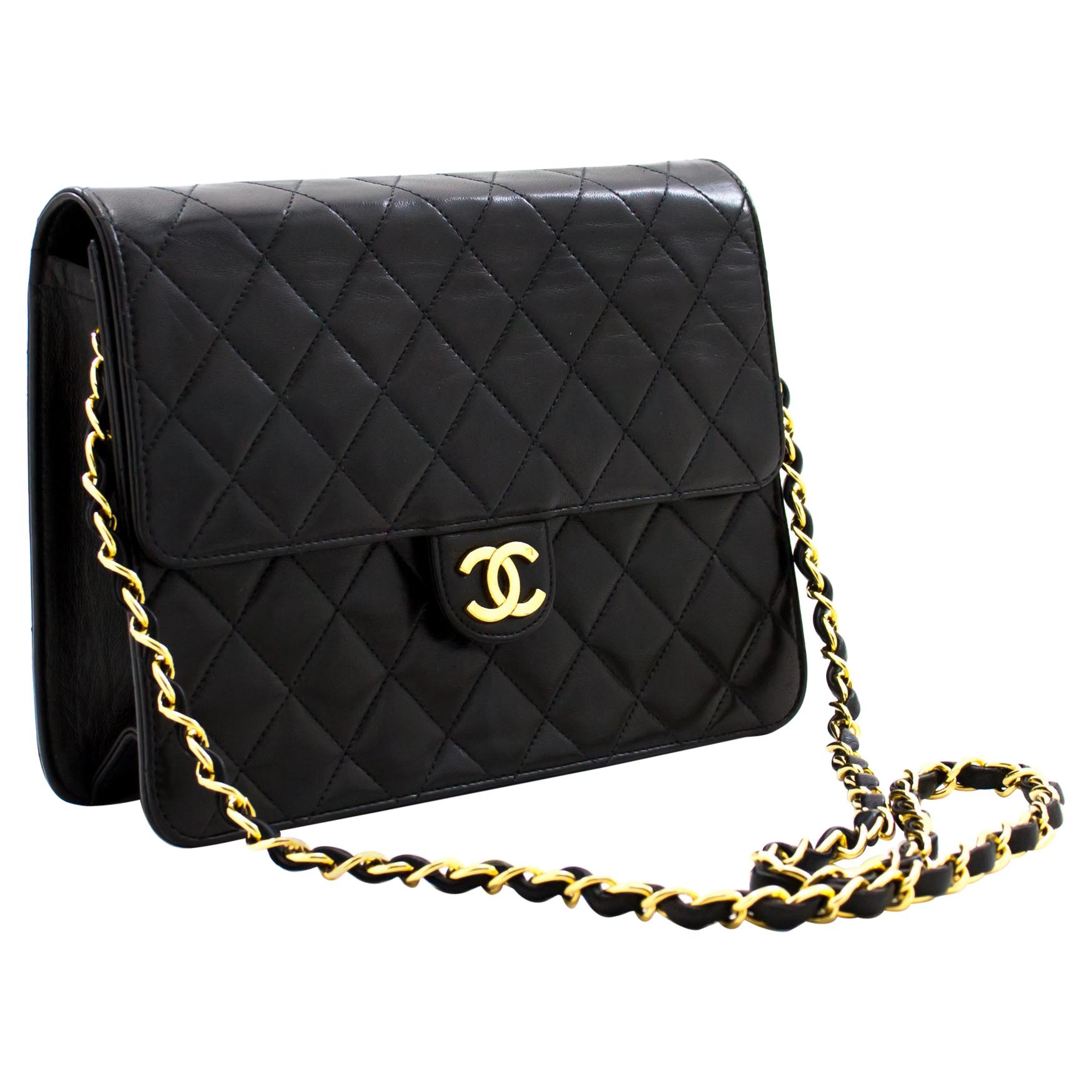 Extremely Rare Chanel Black Triangle Purse - 1980's at 1stDibs