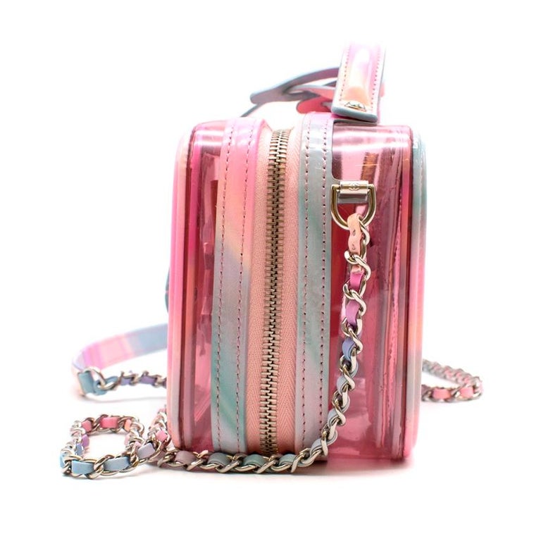 Chanel Small Vanity Case in PVC and Pastel Calfskin at 1stDibs | chanel ...