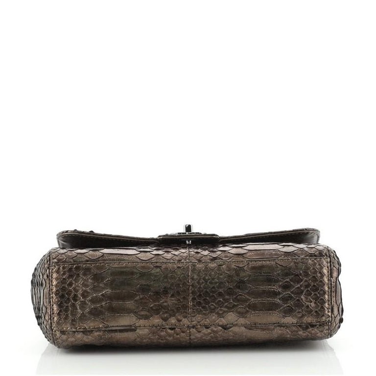 Chanel Soho Tassel Flap Bag Python Medium at 1stDibs