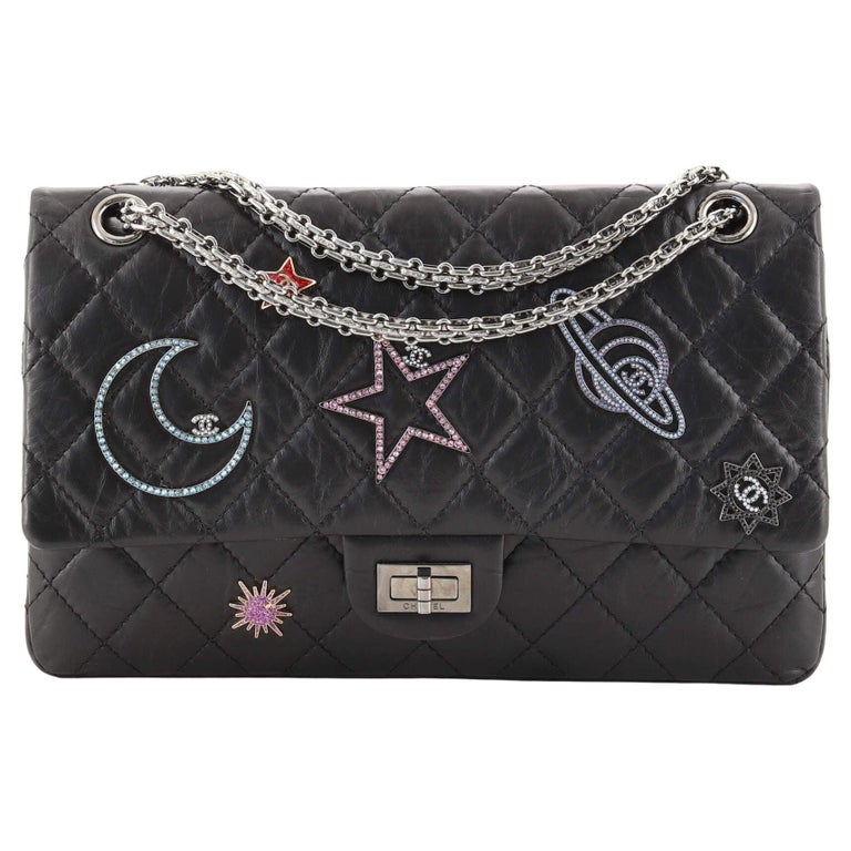 Chanel Space Charms Reissue 2.55 Flap Bag Quilted Aged Calfskin 226 For ...