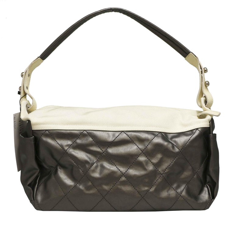 CHANEL Sport Bag in Two-Tone Color Canvas For Sale at 1stDibs
