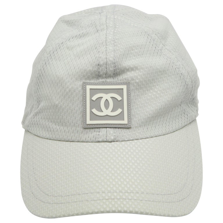 Chanel Sport Rare Gray Cap with CC Logo For Sale at 1stDibs