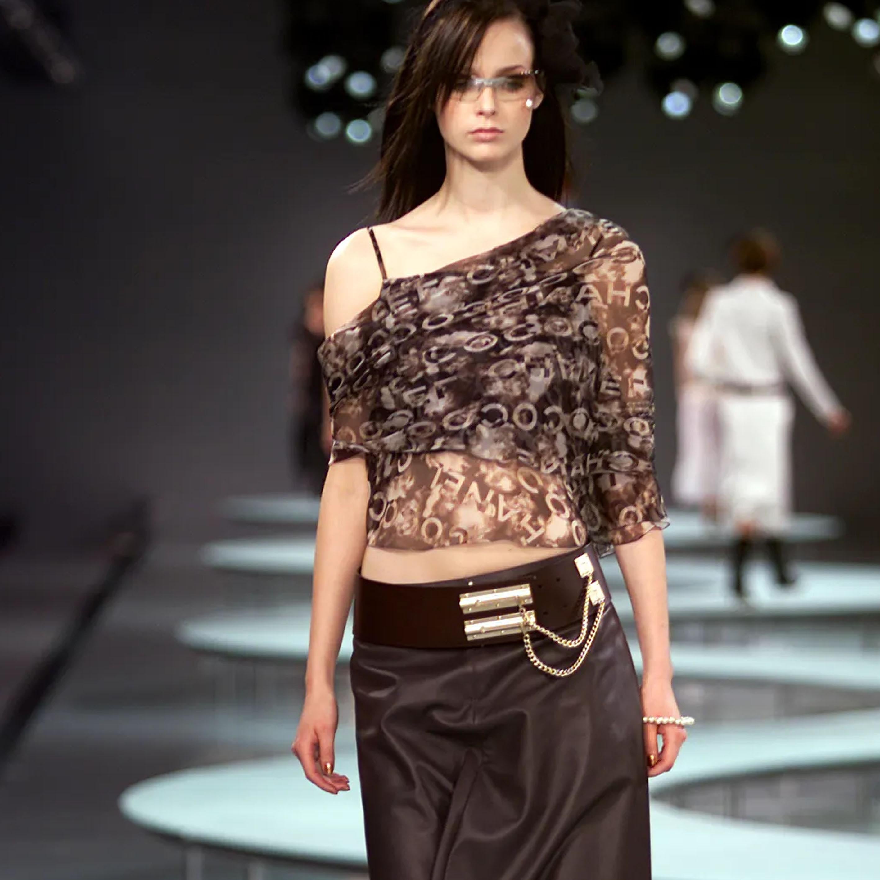 CHANEL SS2002 Metal Frame 4027 For Sale at 1stDibs