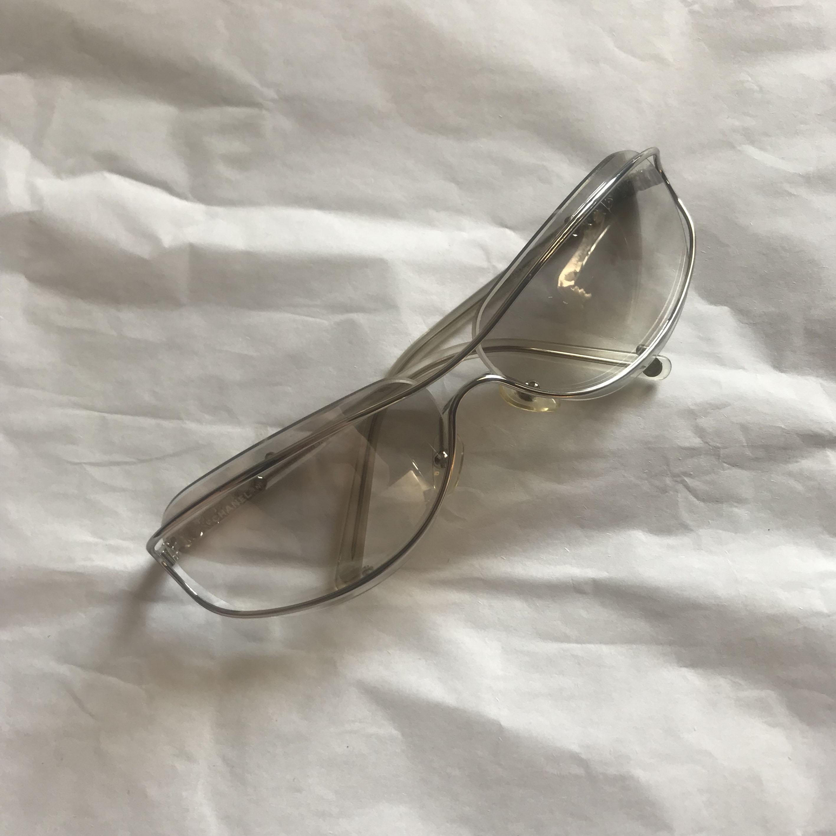 CHANEL SS2002 Metal Frame 4027 For Sale at 1stDibs