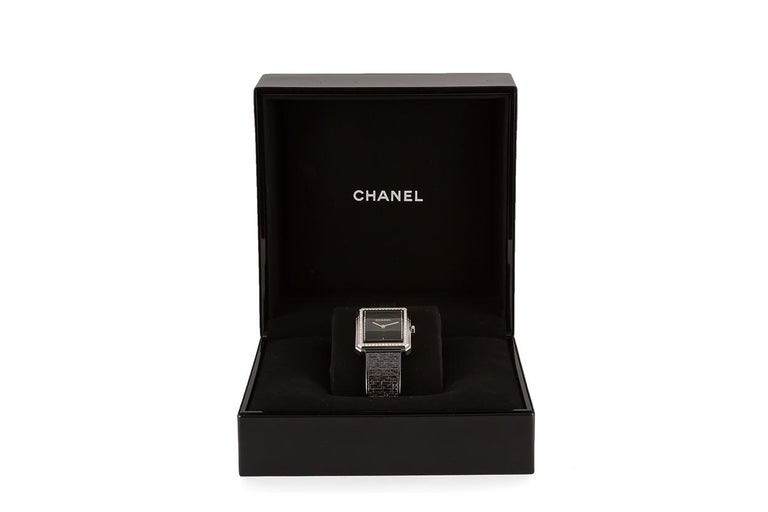 Chanel Stainless Steel Boyfriend Tweed Watch Medium with Diamonds H5318 ...
