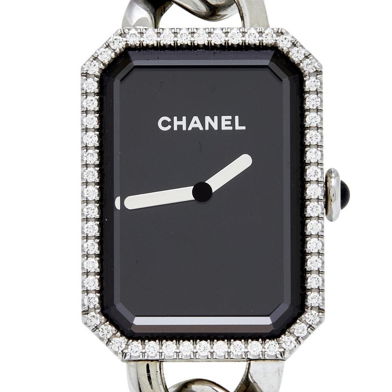 Chanel Stainless Steel Diamond Premiere Chaine H3254 Women's Wristwatch ...