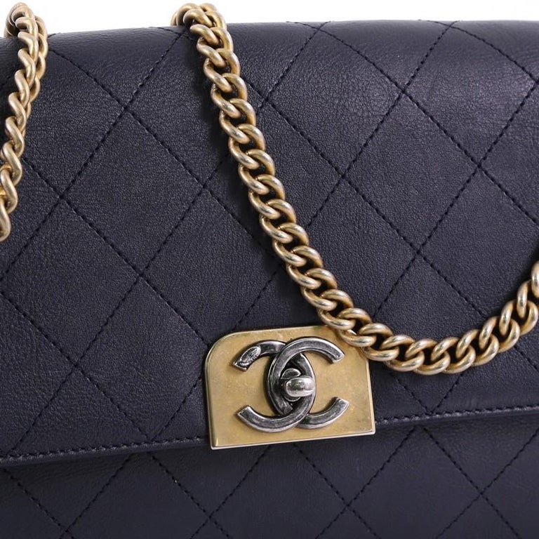 Chanel Straight Lines Flap Bag Quilted Calfskin Medium at 1stDibs