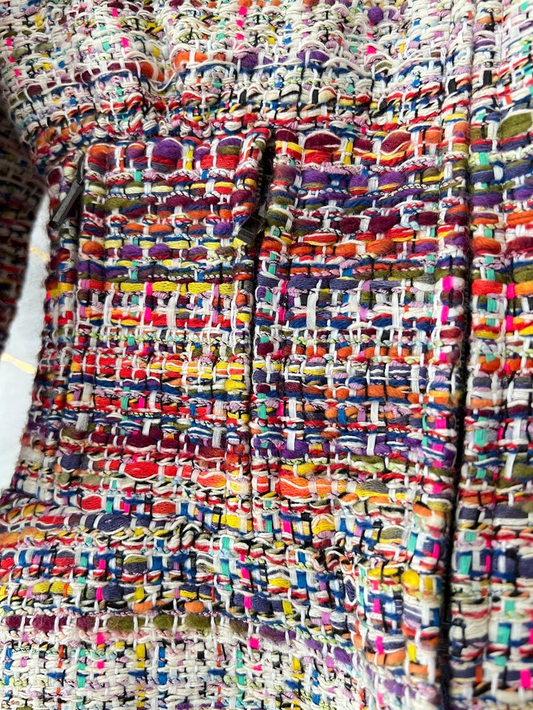 Chanel Supermarket Ribbon Tweed Jacket For Sale at 1stDibs