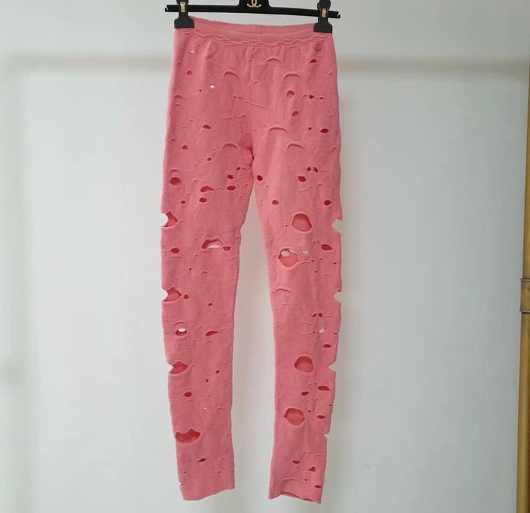 Chanel Supermarket Runway Pink Wool Pant Suit For Sale at 1stDibs