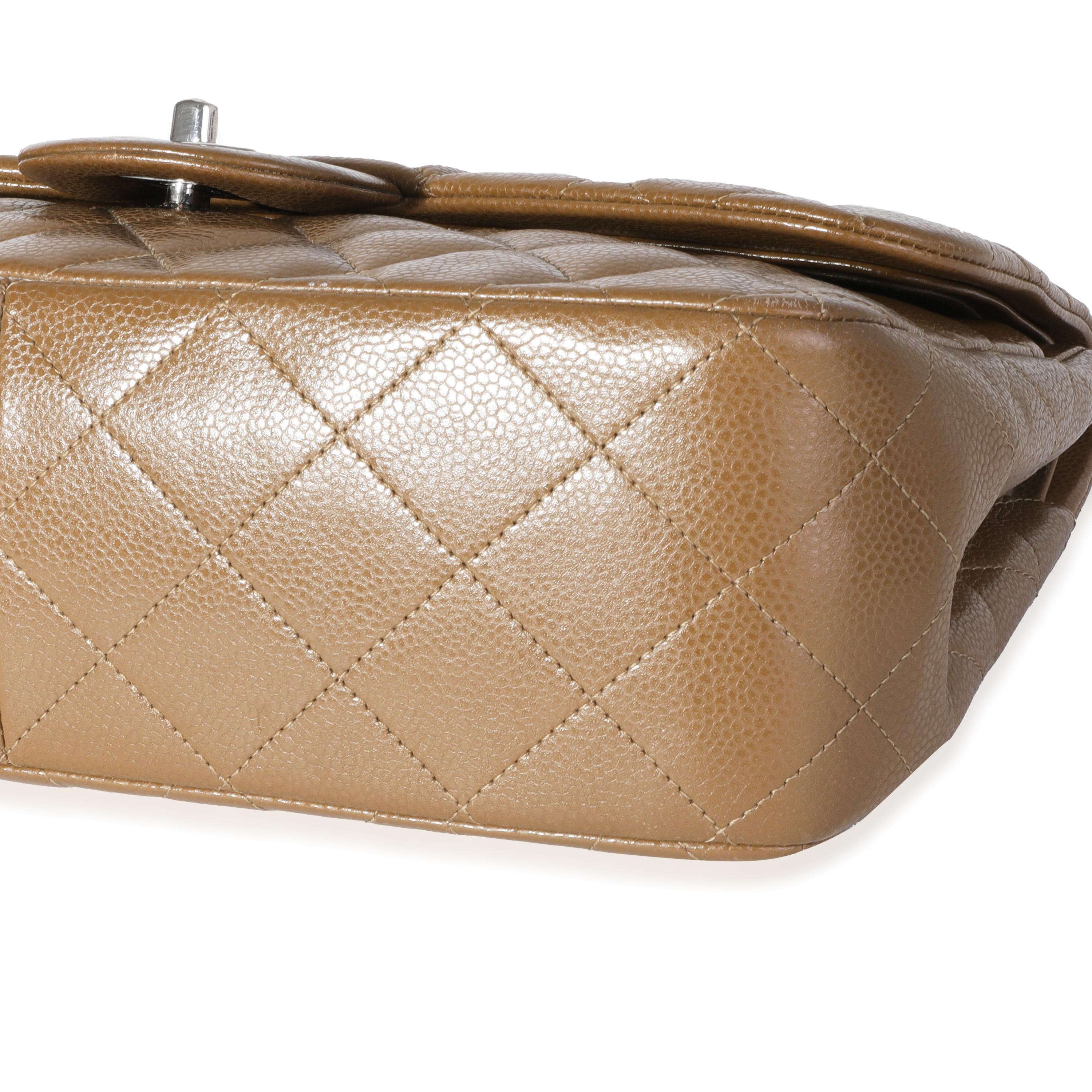 Chanel Tan Caviar Quilted Jumbo Classic Double Flap Bag For Sale at 1stDibs | tan chanel bag ...