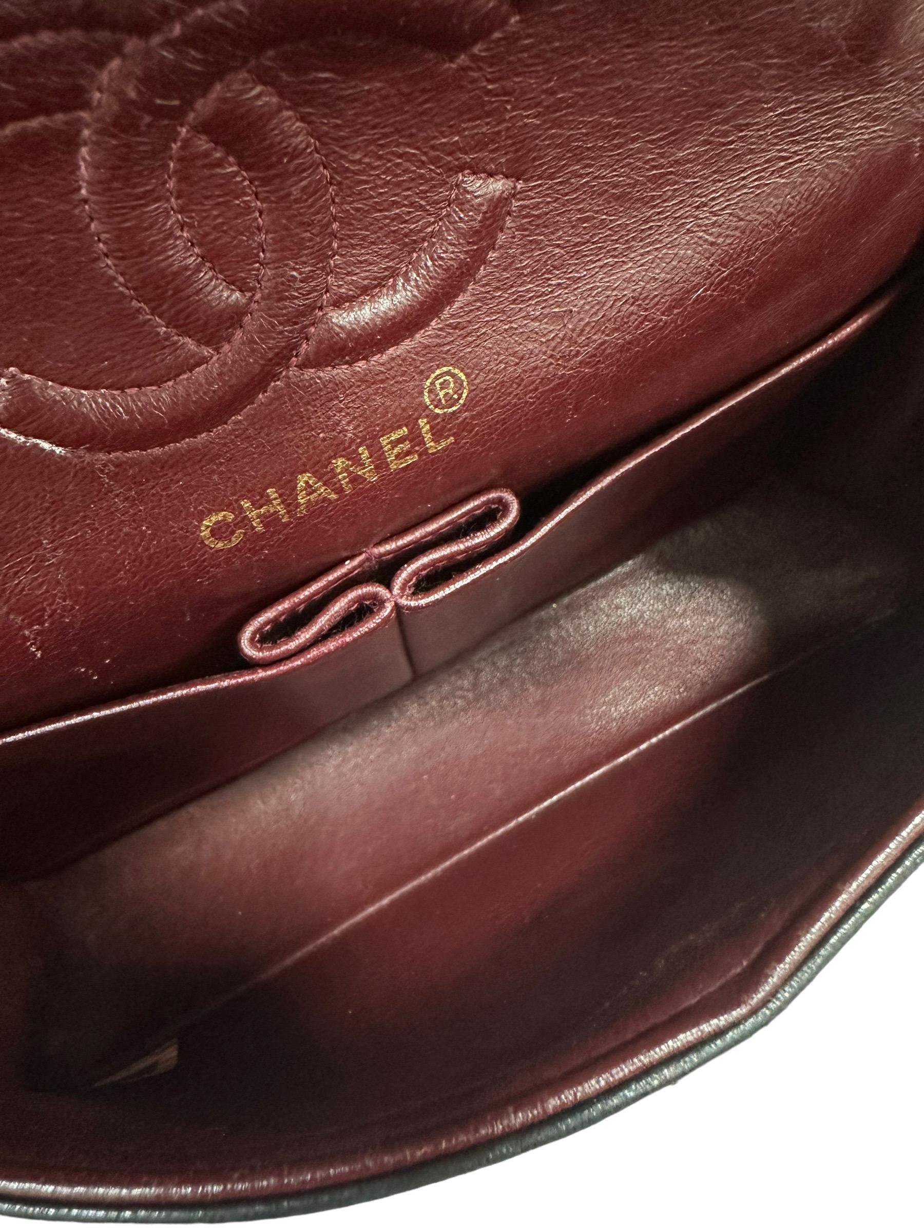 Chanel Timeless 23 Pelle Nera 1990 For Sale at 1stDibs