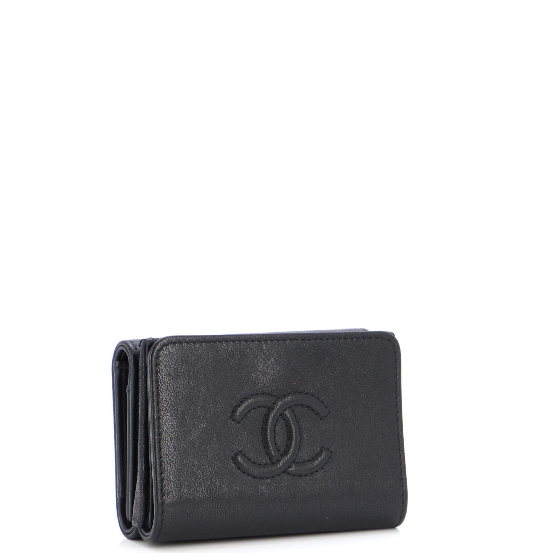 Chanel Timeless CC Trifold Wallet Shiny Aged Calfskin Compact For Sale ...