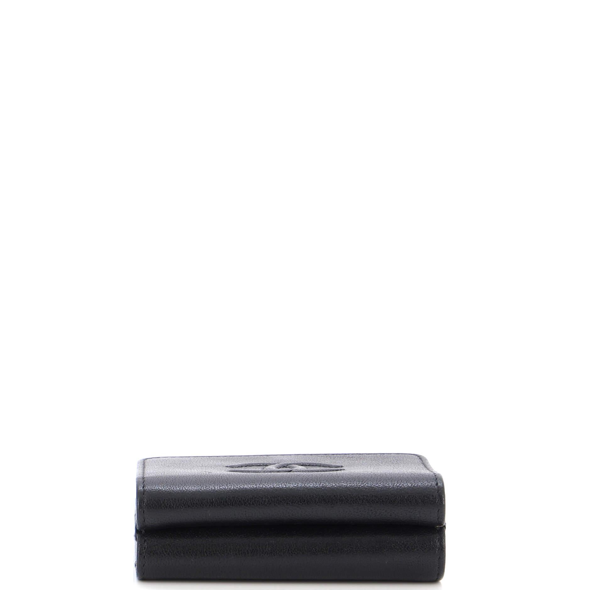 Chanel Timeless CC Trifold Wallet Shiny Aged Calfskin Compact For Sale ...