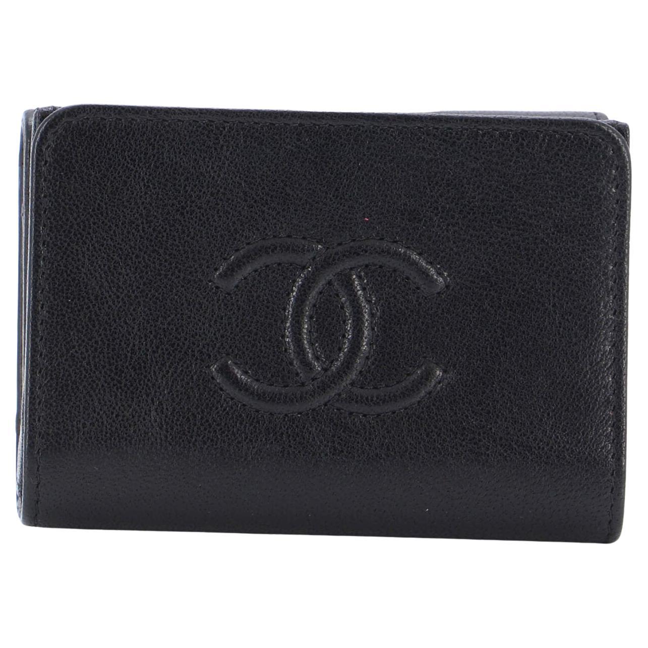 Chanel Timeless CC Trifold Wallet Shiny Aged Calfskin Compact For Sale ...