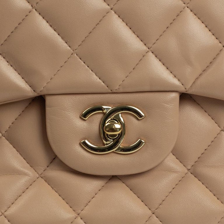 CHANEL, Timeless in beige leather at 1stDibs