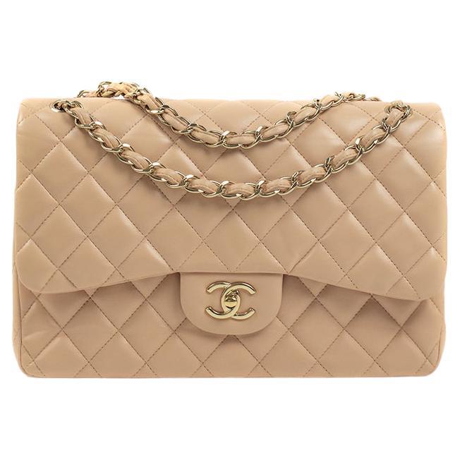 CHANEL, Timeless in beige leather at 1stDibs