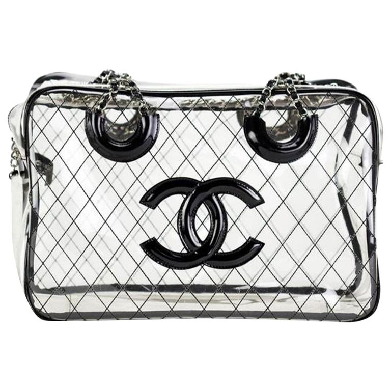 Chanel Timeless Limited Edition Vintage Naked Clear Purse Transparent ...