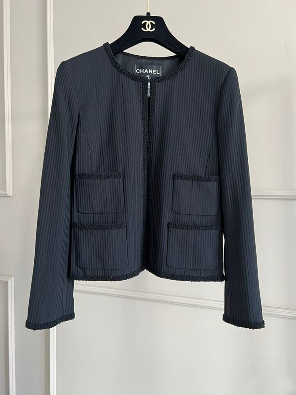 Chanel Timeless Little Black Jacket For Sale at 1stDibs