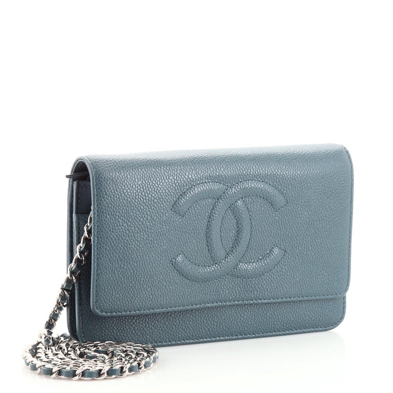 Chanel Timeless Wallet on Chain Caviar at 1stDibs