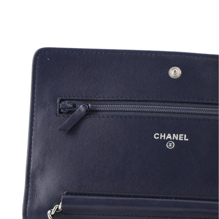 Chanel Timeless Wallet on Chain Caviar at 1stDibs