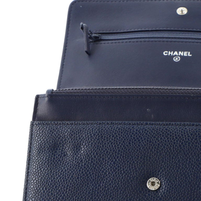 Chanel Timeless Wallet on Chain Caviar at 1stDibs