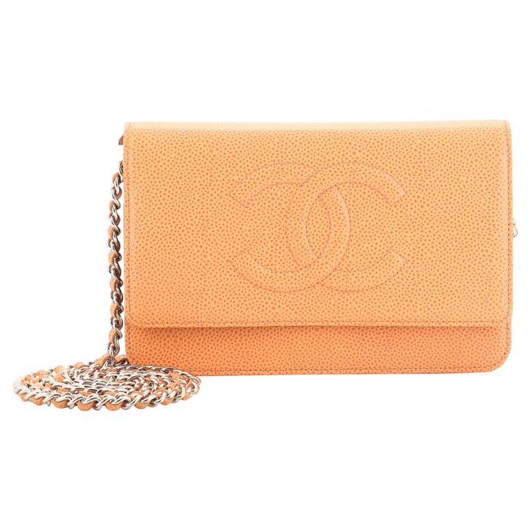 Chanel Timeless Wallet on Chain Caviar at 1stDibs