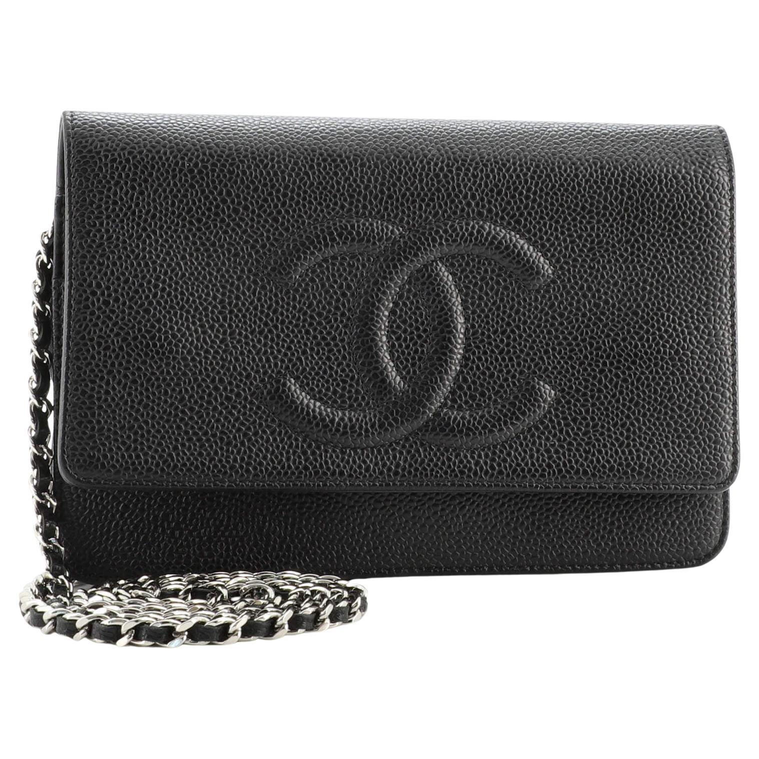 Chanel Timeless Wallet on Chain Caviar at 1stDibs | chanel wallet on ...