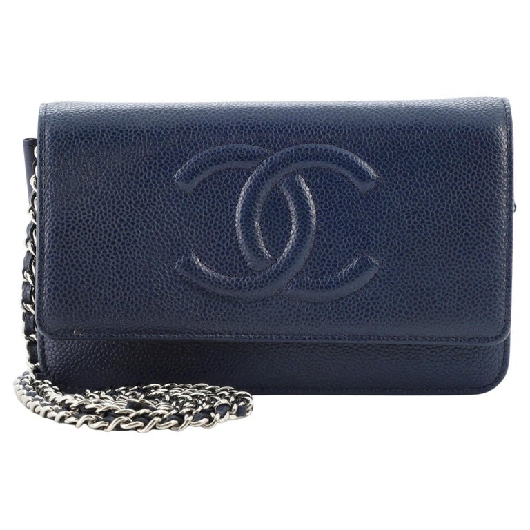 Chanel Timeless Wallet on Chain Caviar at 1stDibs