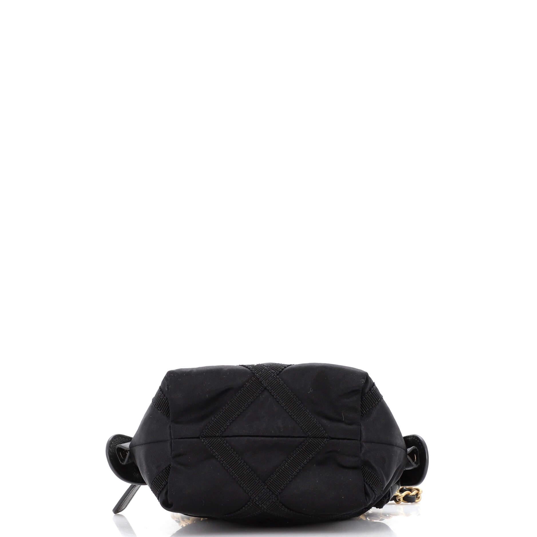 Chanel Top Handle Clutch with Chain Nylon with Grosgrain Mini For Sale ...