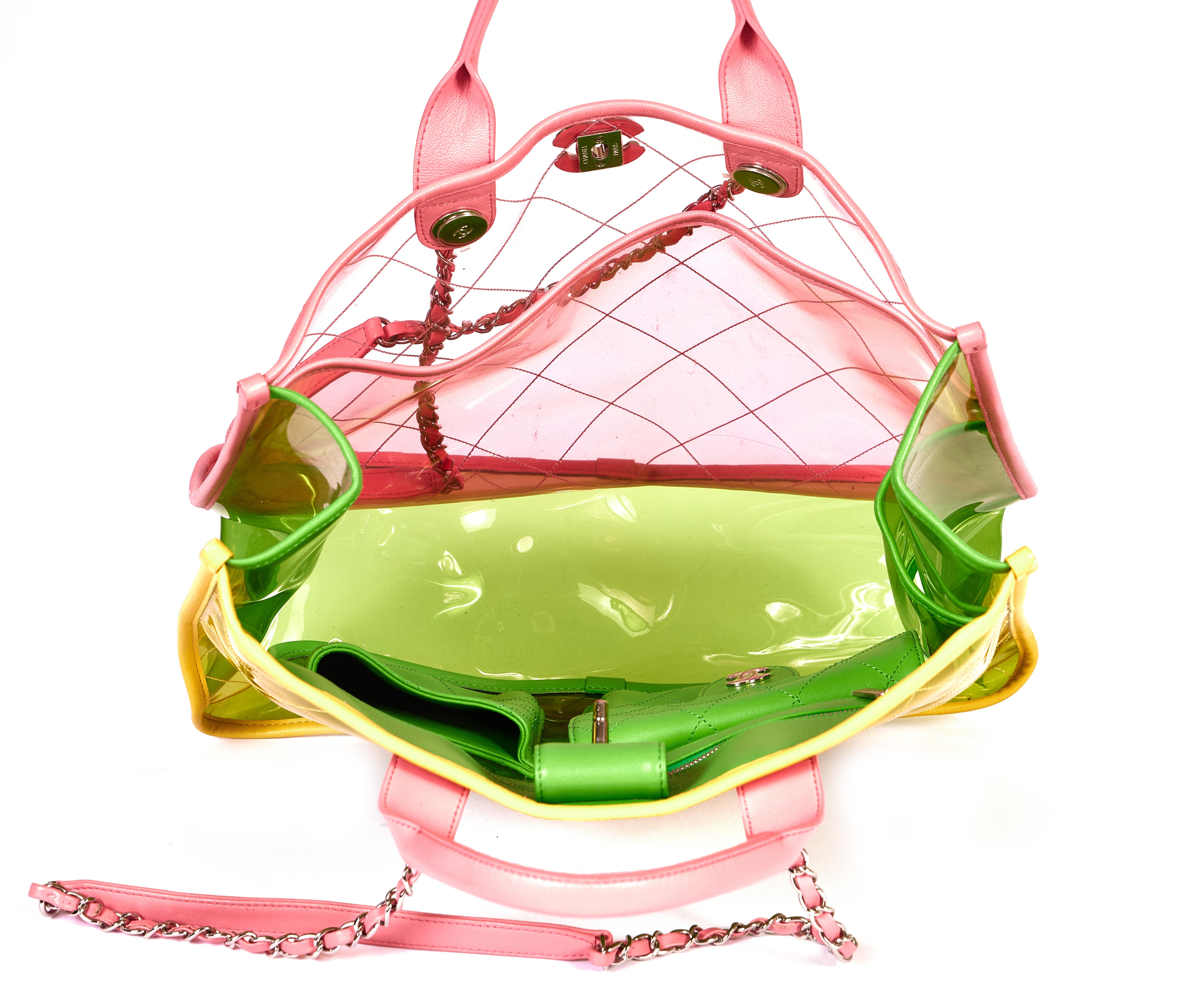 Chanel Transparent Coco Colorful Bag at 1stDibs | chanel transparent ...