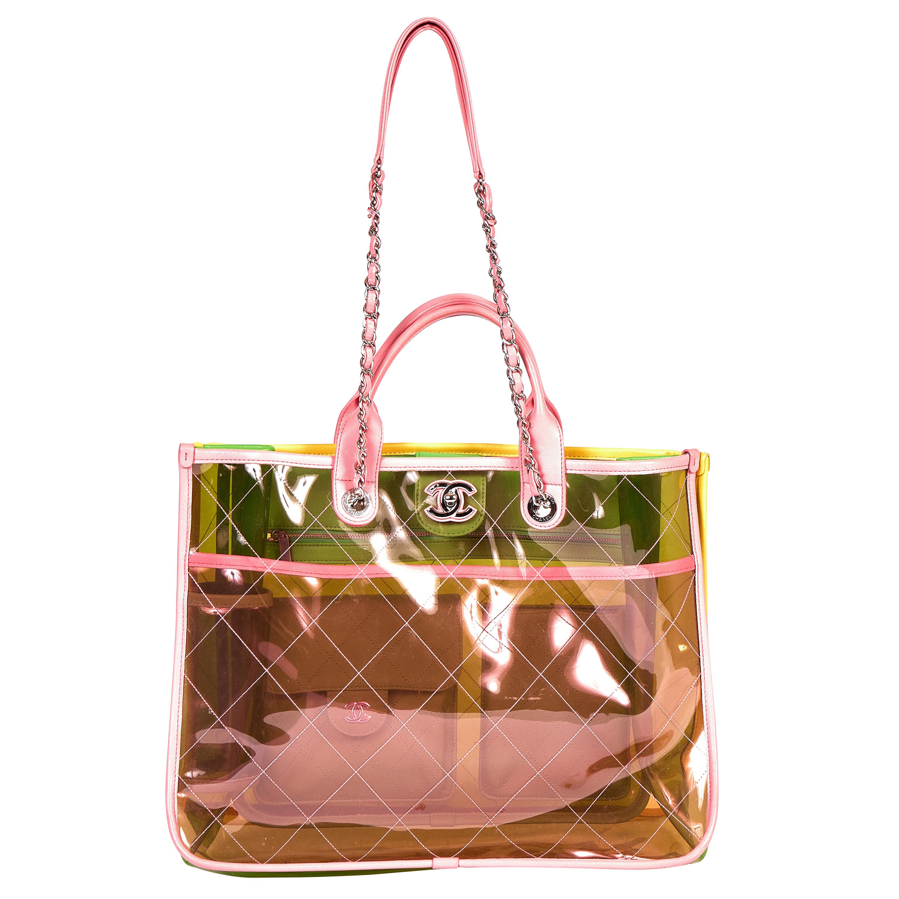 Chanel Transparent Coco Colorful Bag at 1stDibs | chanel transparent ...