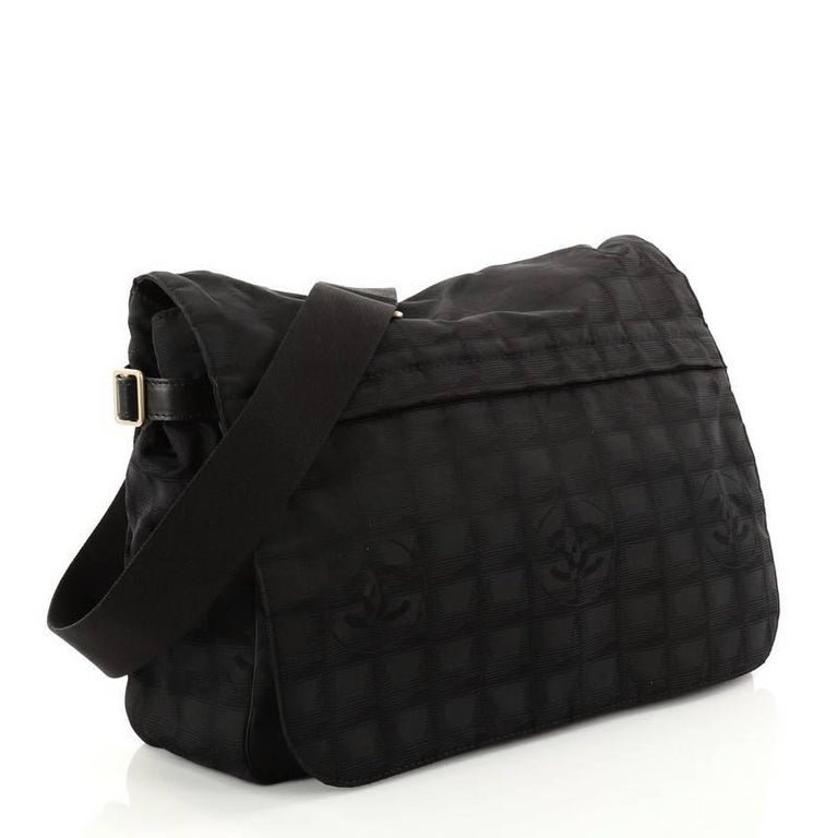 Chanel Travel Line Messenger Bag Nylon Large at 1stDibs | chanel travel ...
