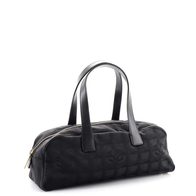 Chanel Travel Line Satchel Nylon Medium For Sale at 1stDibs