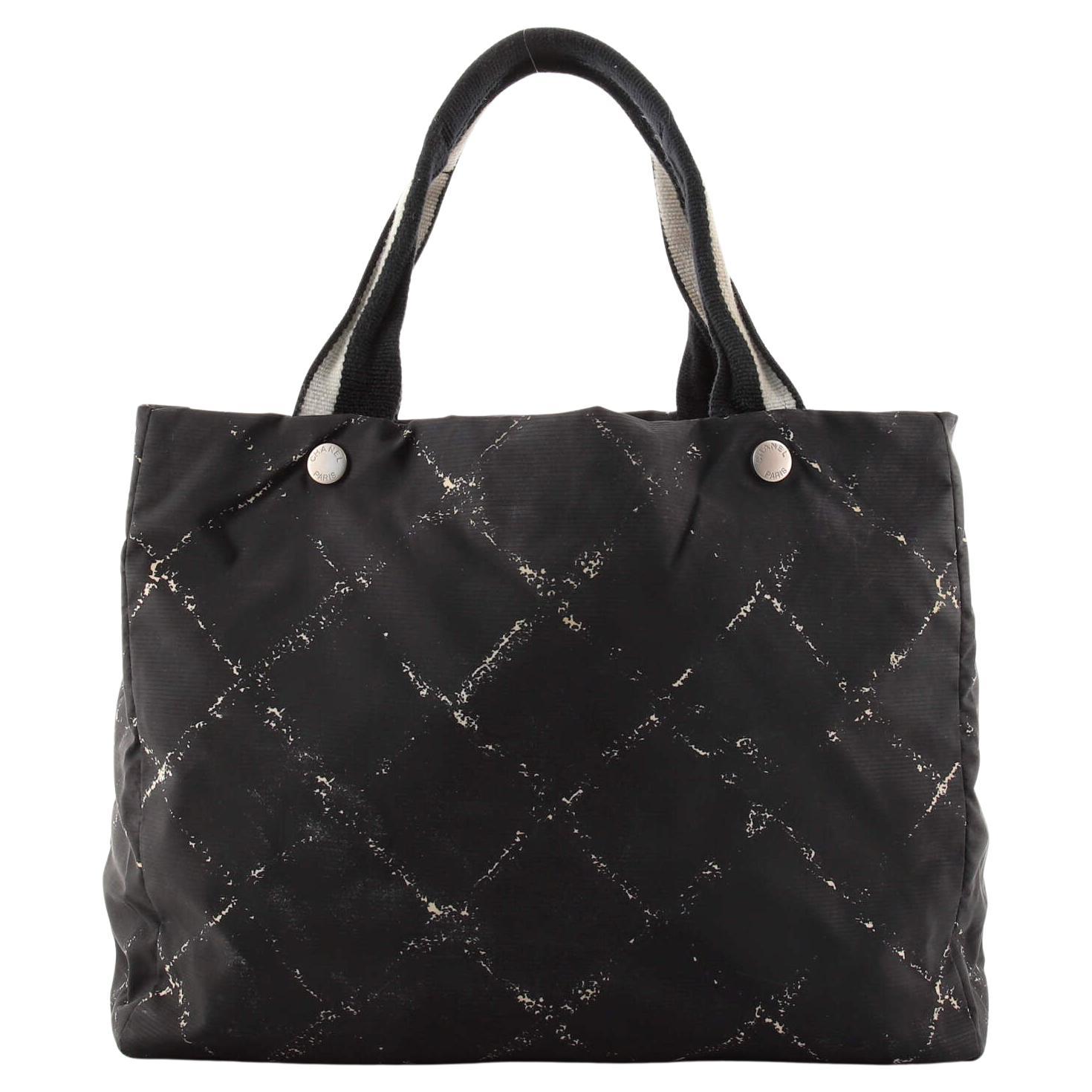 Chanel Travel Line Tote Printed Nylon Large at 1stDibs